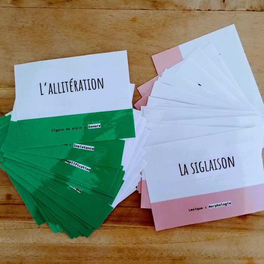 Cartes flash de français - 3 Pas